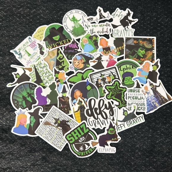 Design | Wicked Themed Sticker Set Lot Of 35 Stickers | Poshmark